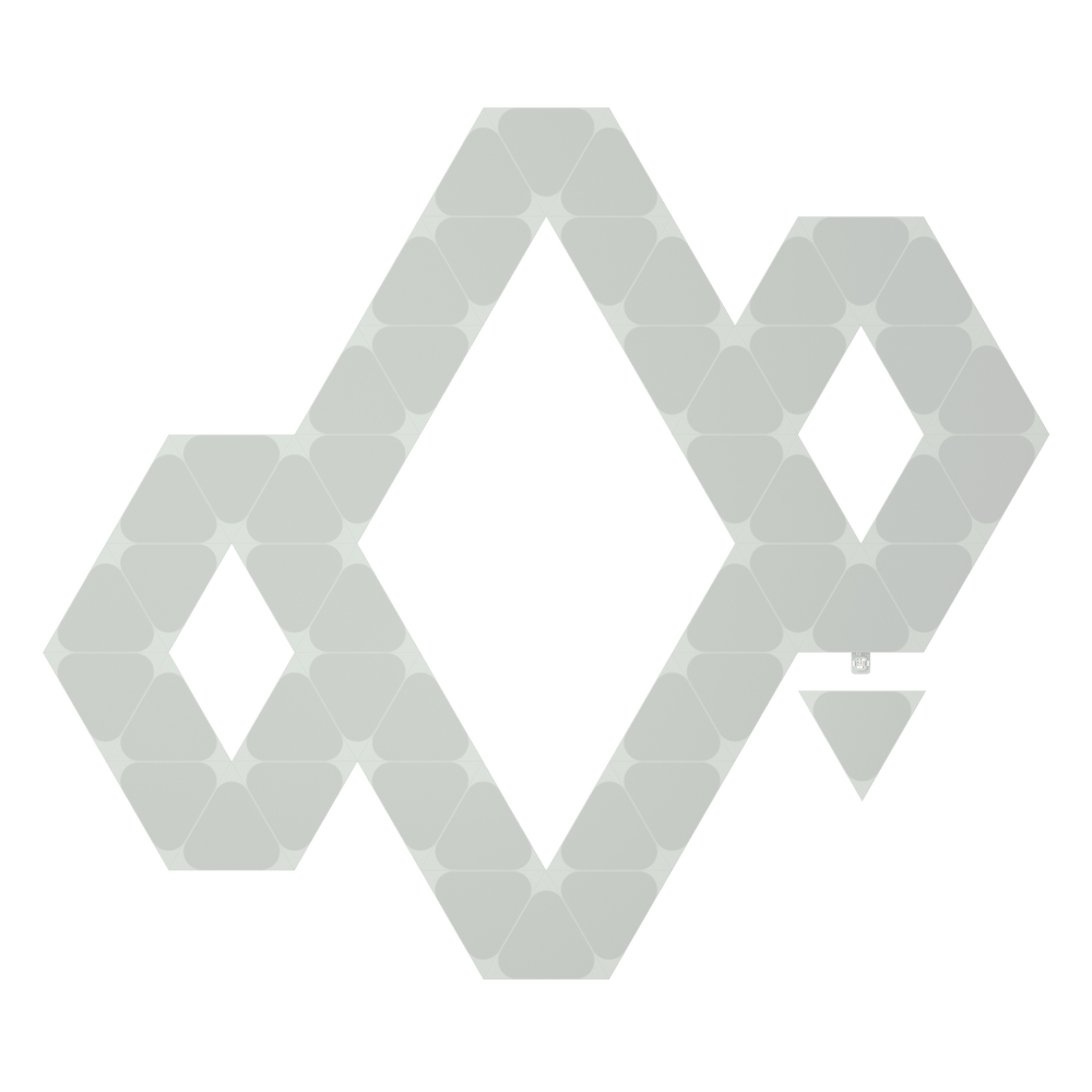 Nanoleaf Shapes Mini Triangles | Smart LED Light Panels (50 Pack ...