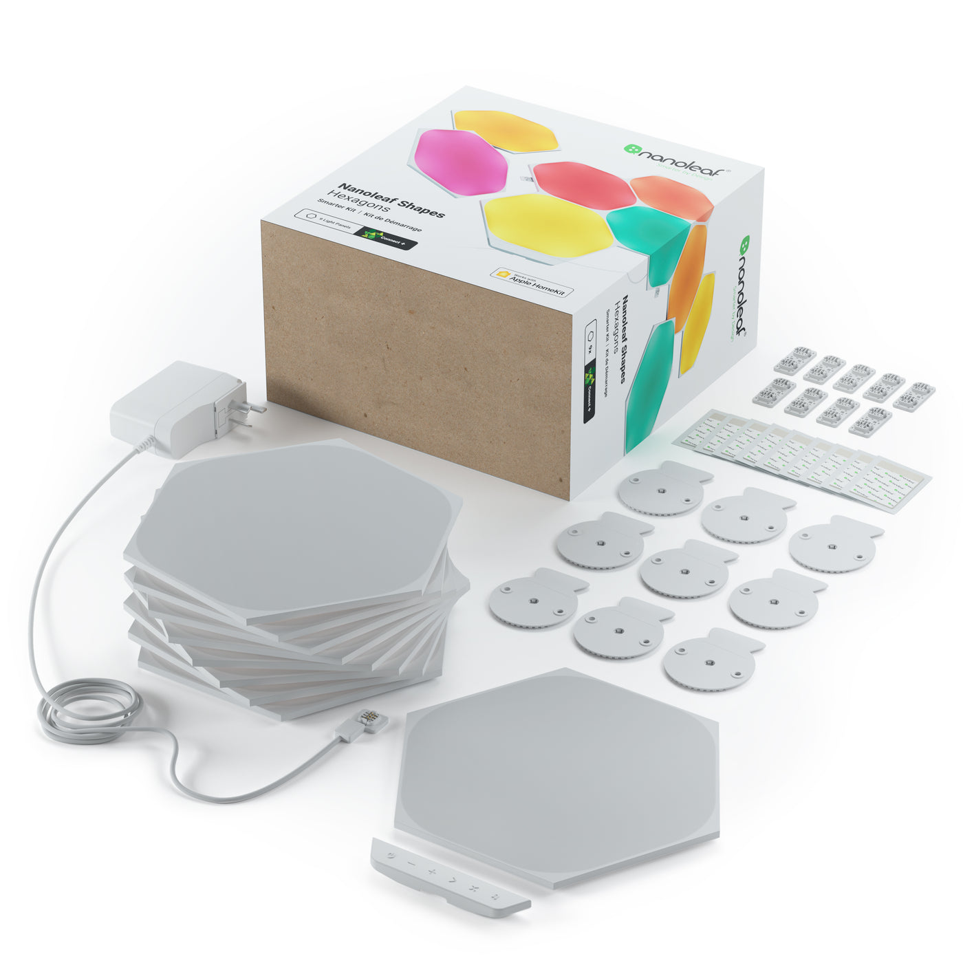 Nanoleaf Shapes Hexagons | Smart LED Light Panel Kit – Nanoleaf Shop ...